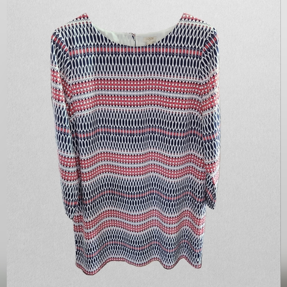 J. Crew | Dresses | J Crew Print Shift Dress 4 | Poshmark